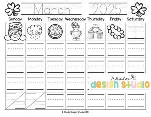 Free Traceable Calendar Pages: Months of the Year Worksheets