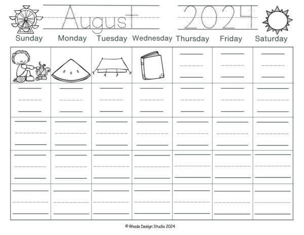 Free Traceable Calendar Pages: Months of the Year Worksheets