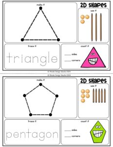 12 Free Hands on Learning 2D Shapes Activities with Toothpicks