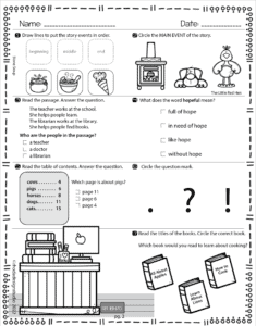 Math and ELA Spiral Reviews: Worksheets to Stop the Slide