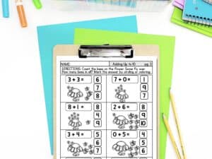 Count the Bees: Free Addition Worksheets Up To 10