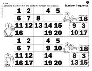 10 Free Number Sequencing Worksheets