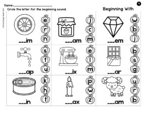 Beginning Letters Worksheets: Fun Early Literacy Practice