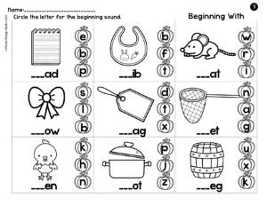 Beginning Letters Worksheets: Fun Early Literacy Practice