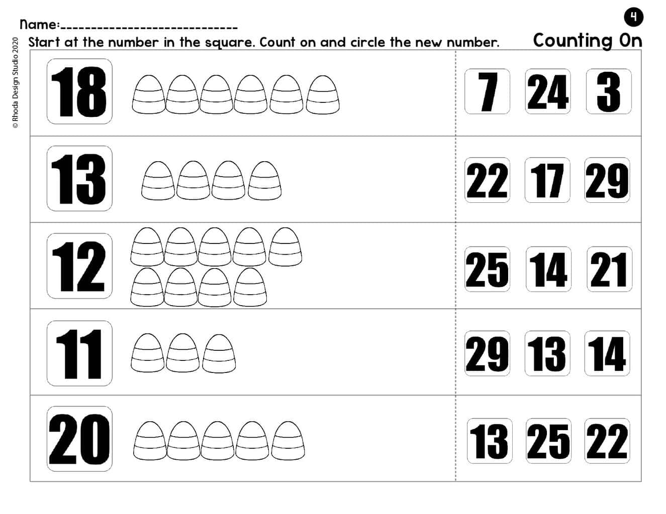 How Many and Counting Beyond 10: Free October Worksheets