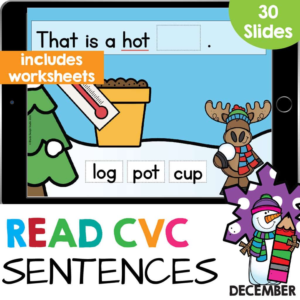 Finish The Cvc Sentences Free Worksheets