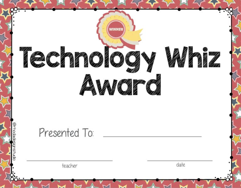 End of the Year Awards and Certificates
