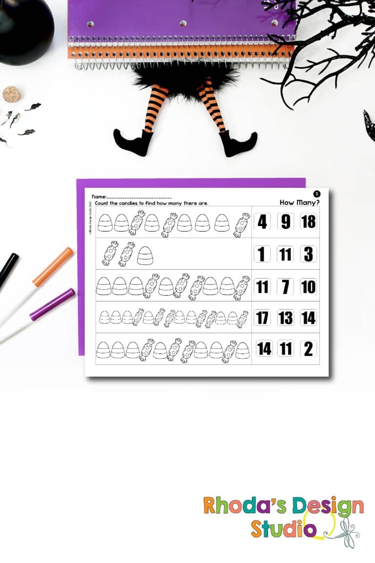 How Many and Counting Beyond 10: Free October Worksheets