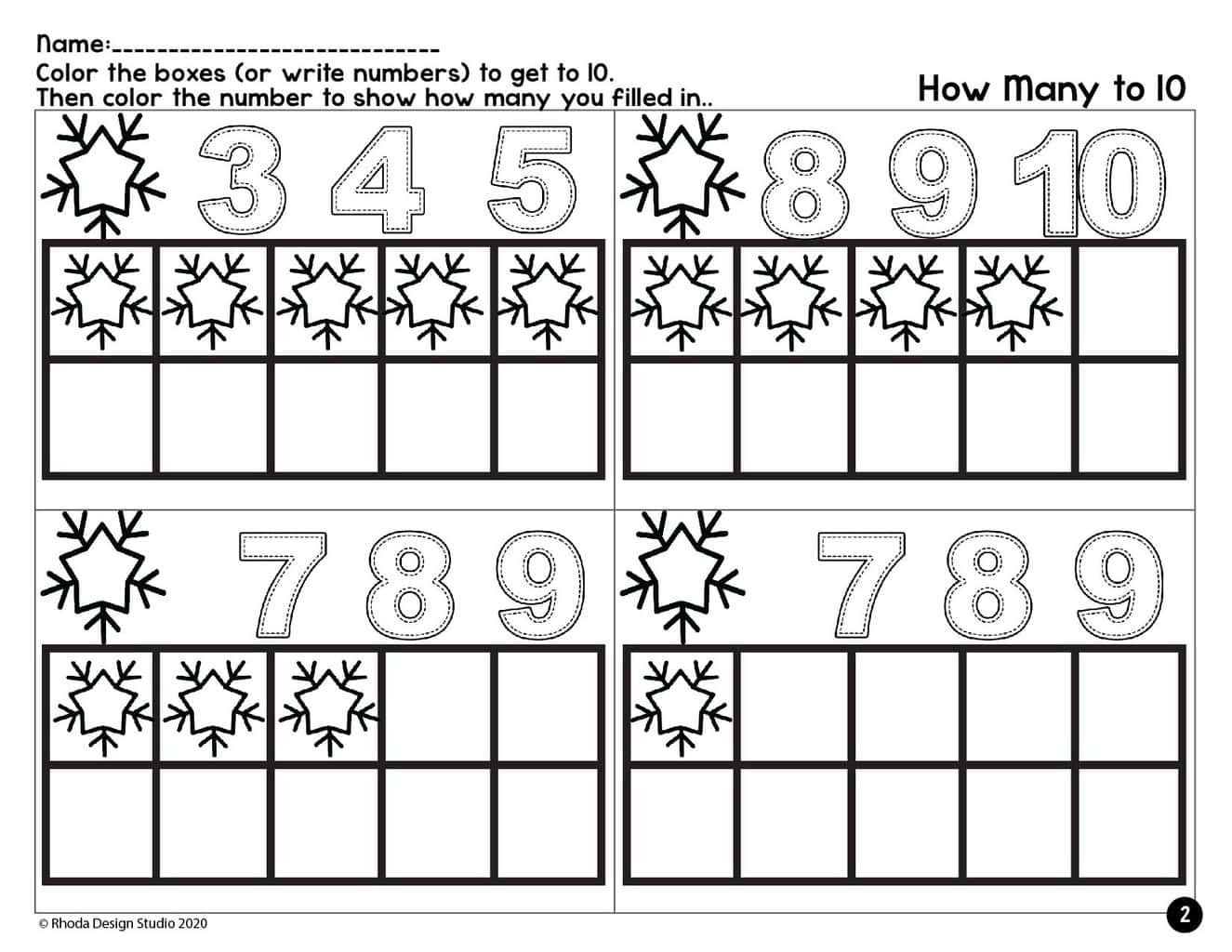 How Many to Make 10? Free Number Sense Worksheets