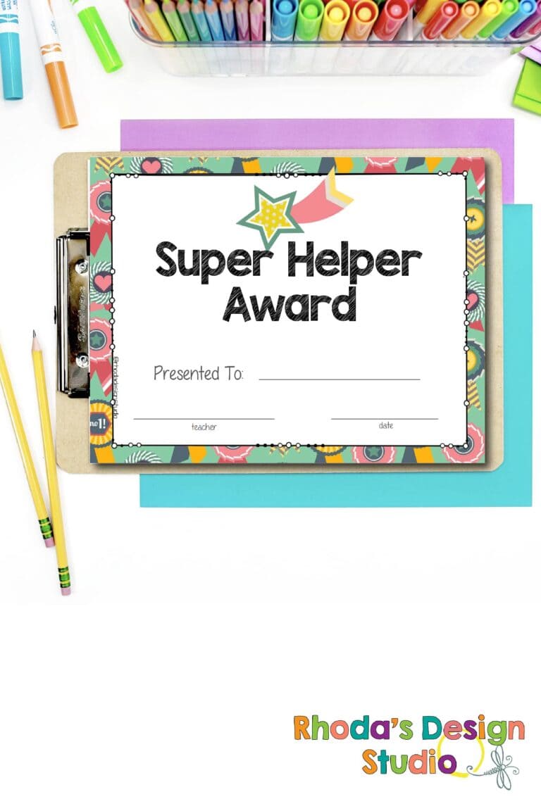 End of the Year Awards and Certificates