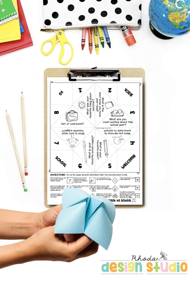 Crafting Fun and Learning with Free Back to School Cootie Catchers