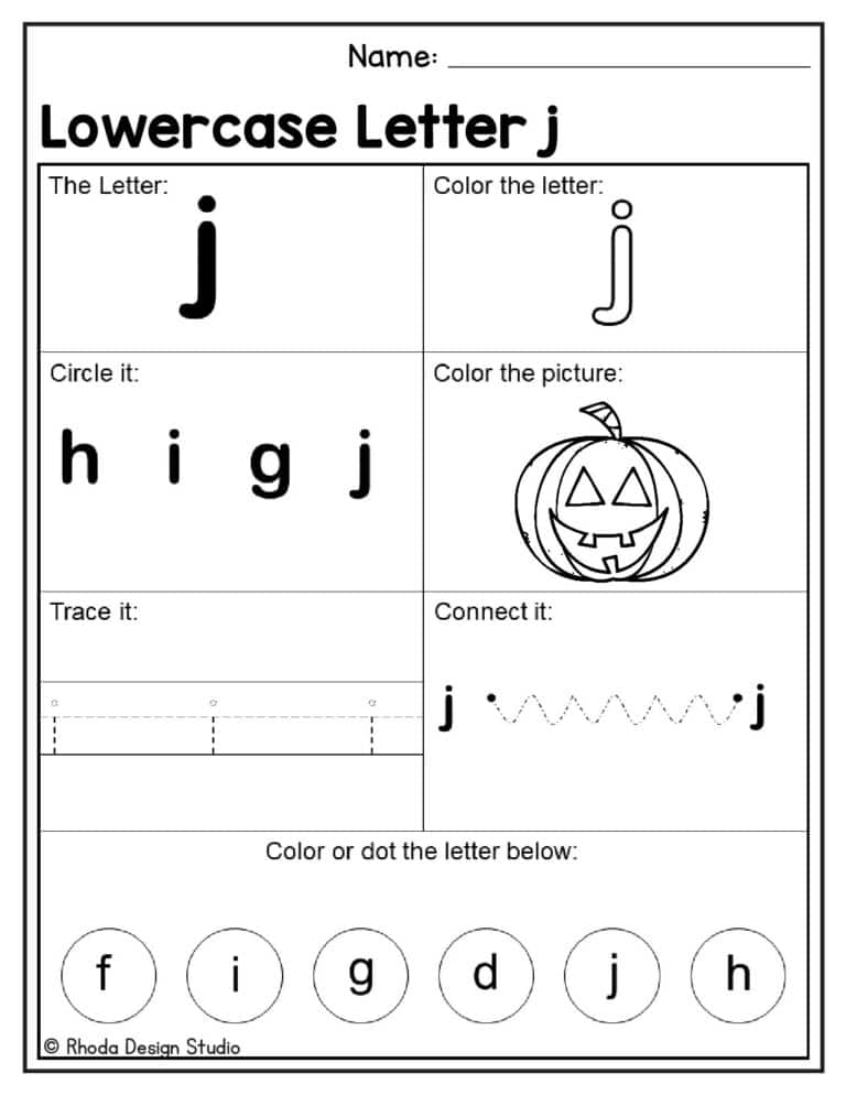 Letter J Coloring Pages