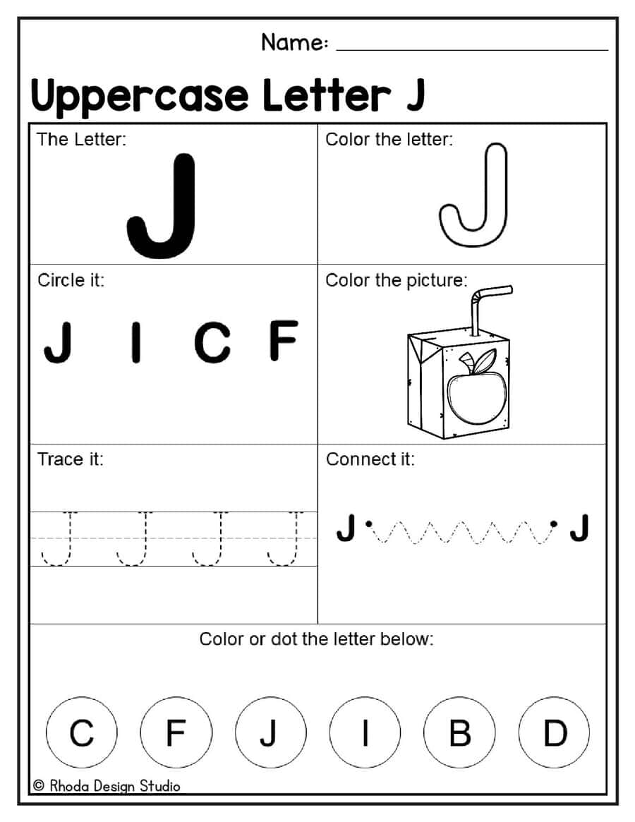Letter J Coloring Pages
