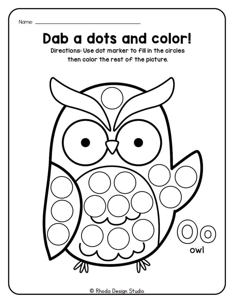 Letter O Coloring Pages