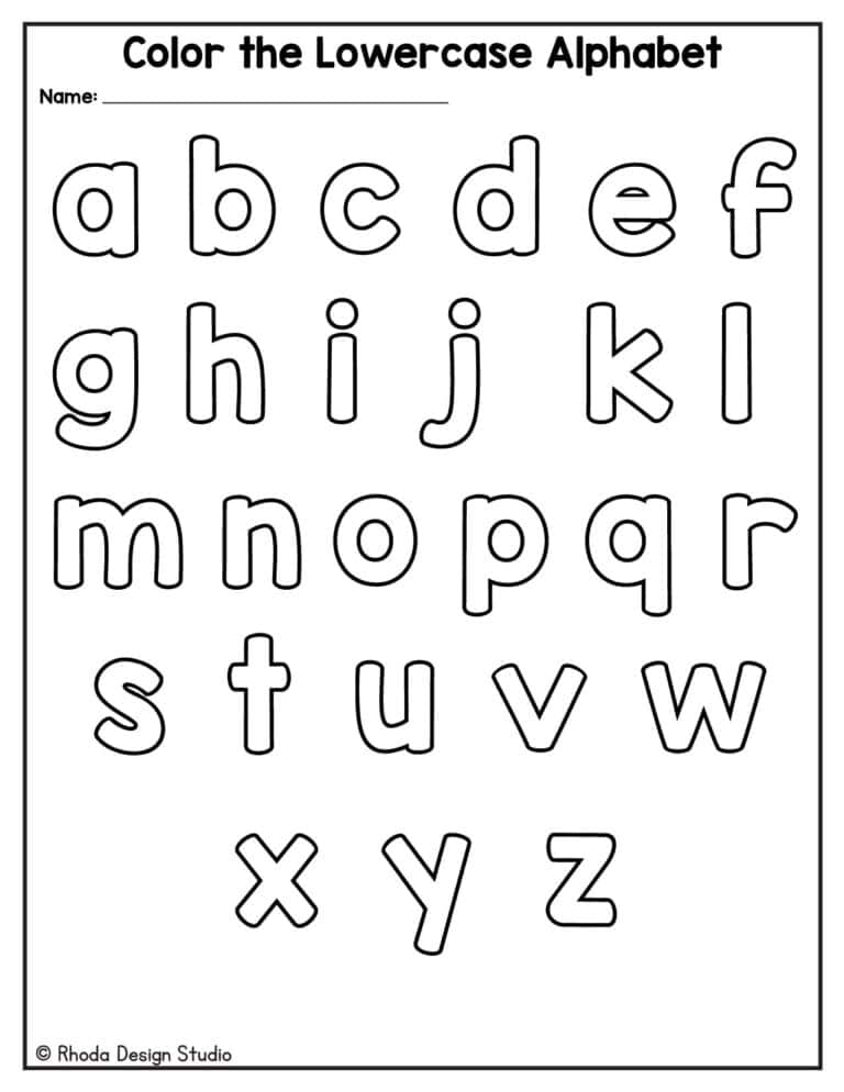 Letter Coloring Pages and Alphabet Practice