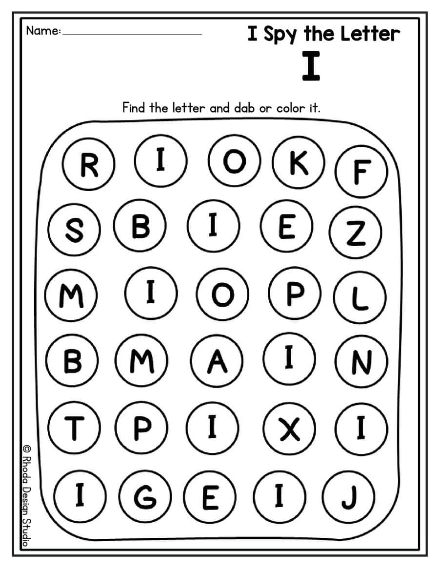 Letter I Coloring Pages