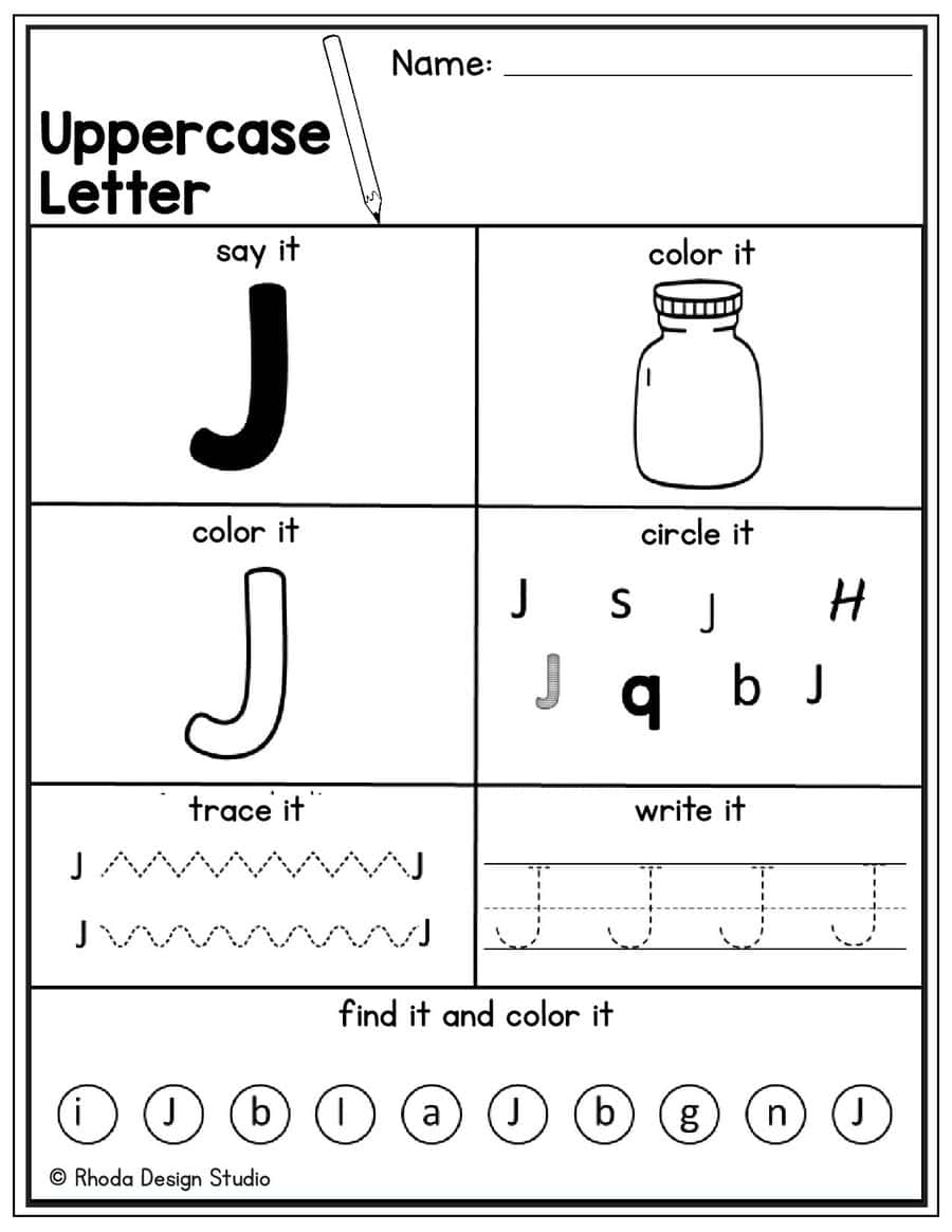 Letter J Coloring Pages