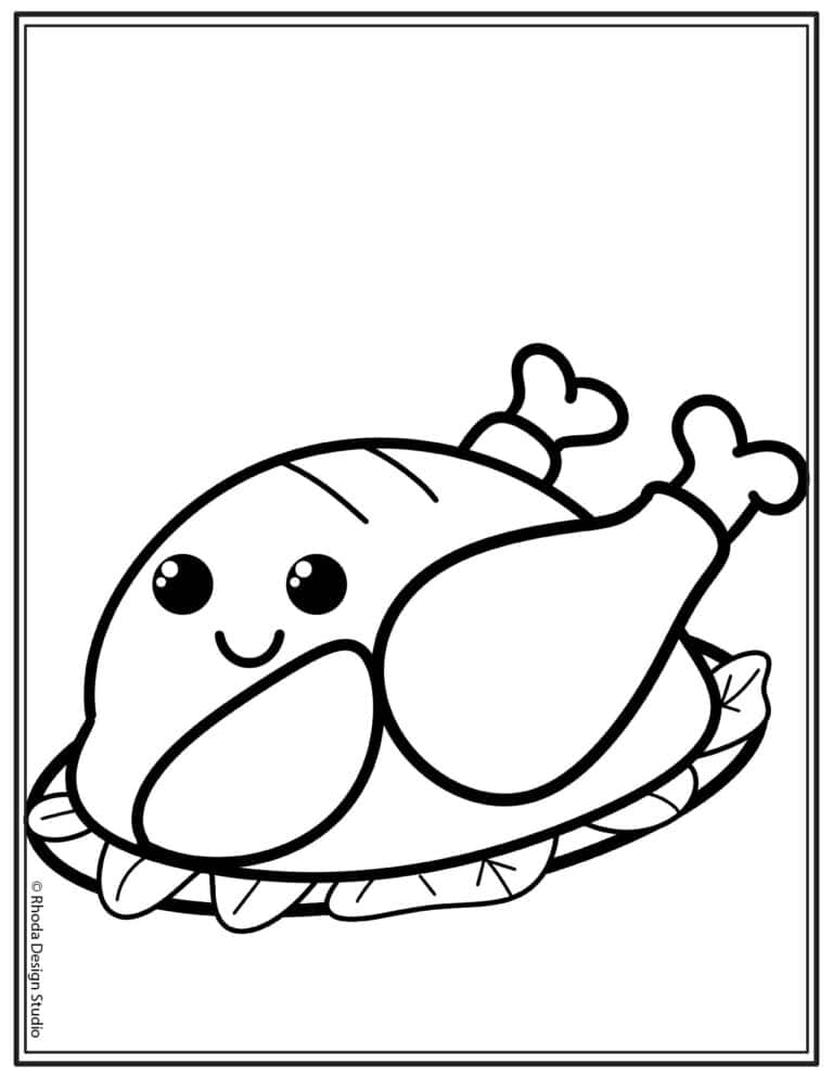 20 Free Cute Thanksgiving Coloring Pages