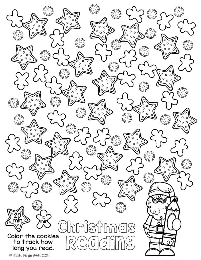 Free Printable Christmas Reading Logs for Homework and Tracking