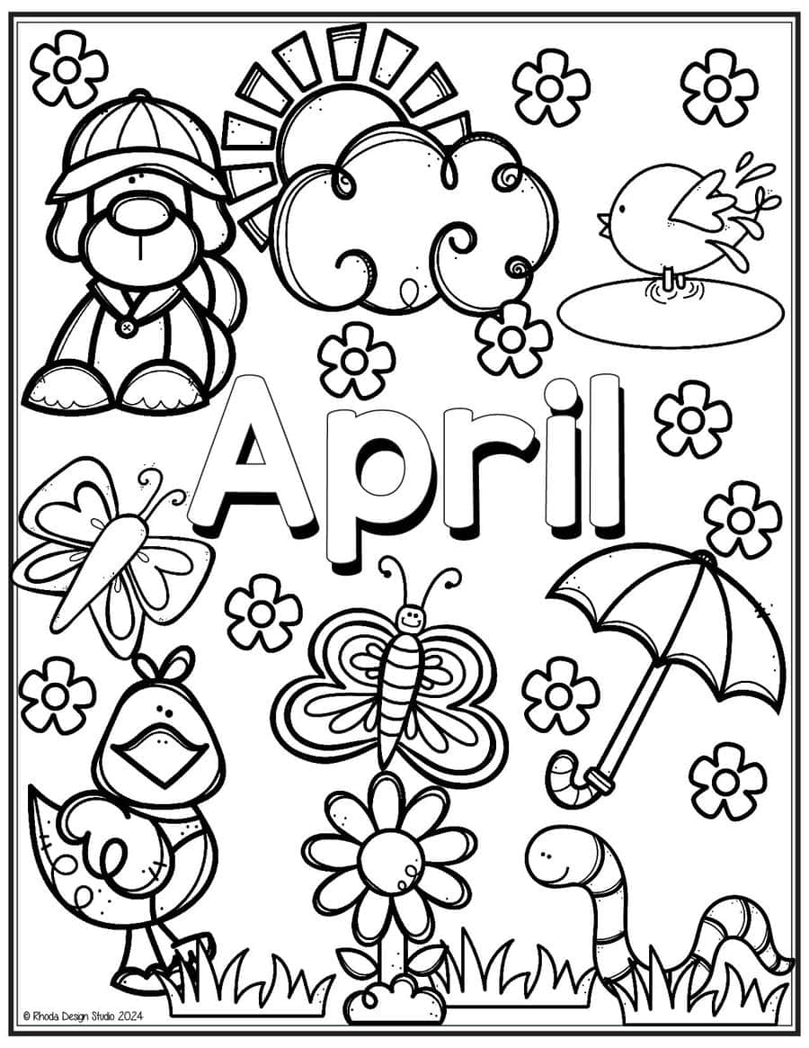 Free Printable Months of the Year Coloring Pages