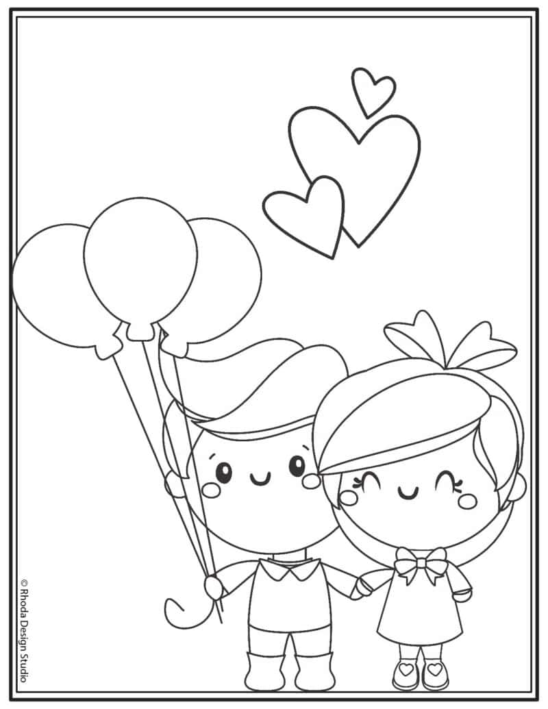 Valentine Coloring Pages: 50 Free Sheets