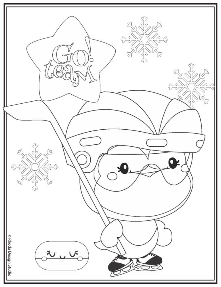 25 Winter Coloring Pages Free for Kids