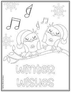 25 Winter Coloring Pages Free for Kids