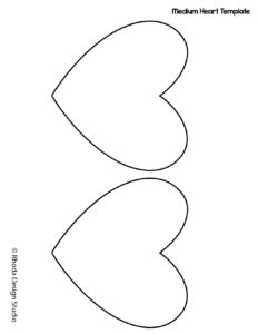 Heart Templates: Free Printables for Kids