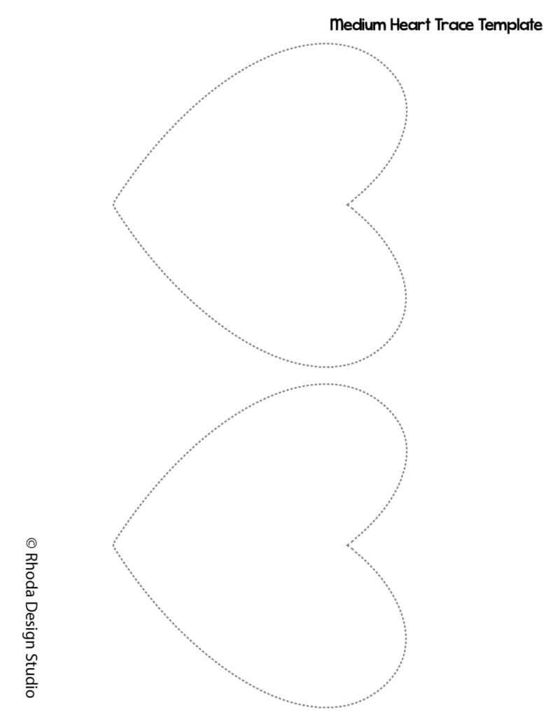 Heart Templates: Free Printables for Kids