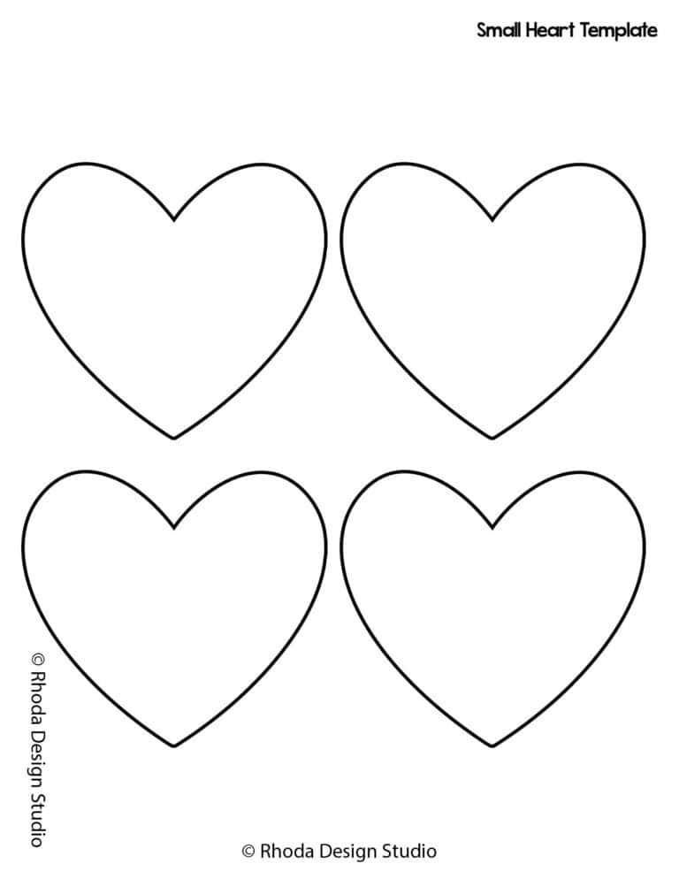 Heart Templates: Free Printables for Kids