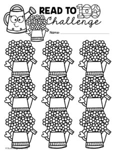 8 Printable Spring Reading Logs for Homework and Tracking