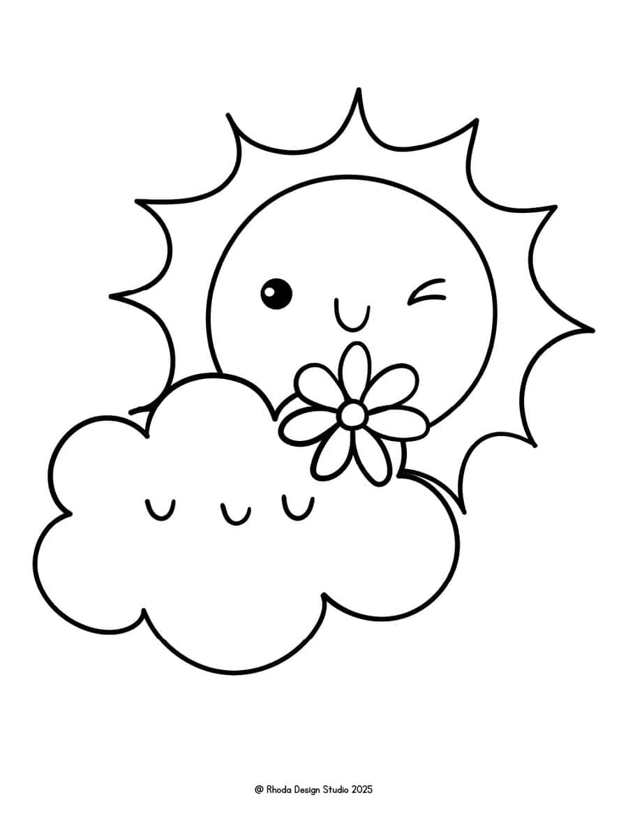 Cute Spring Coloring Pages: 20 Free Printable PDFs