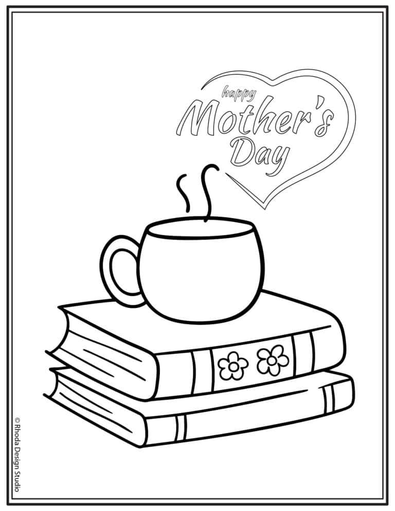 Happy Mother's Day Coloring Pages