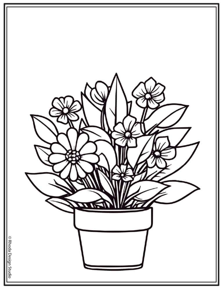Happy Mother's Day Coloring Pages