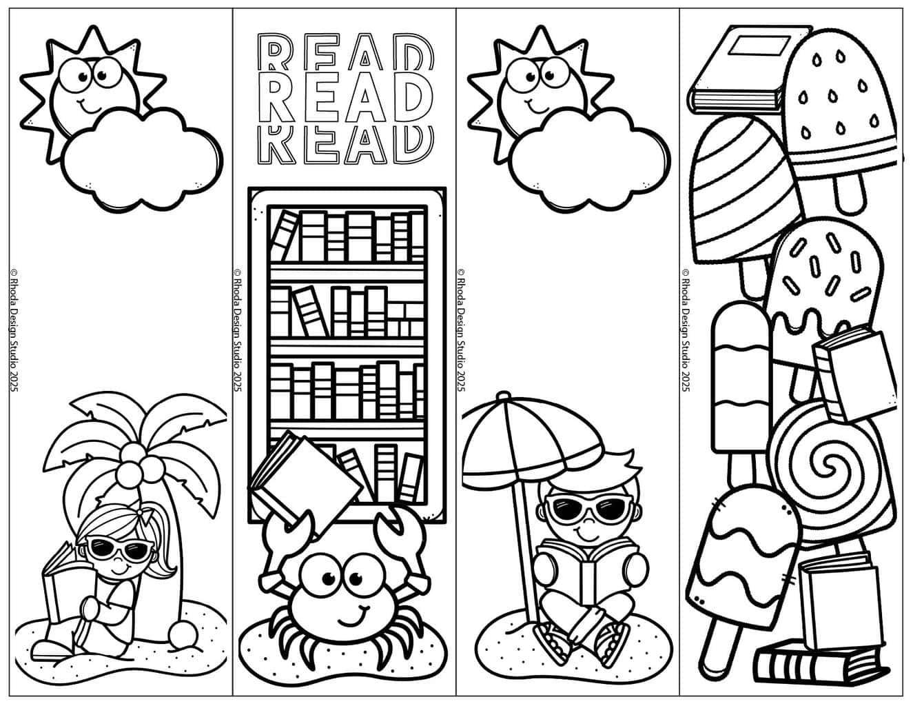 Free Summer Bookmarks for Fun Reading