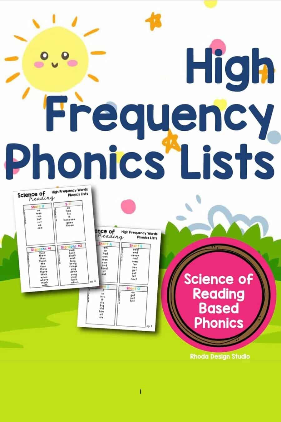 High Frequency Phonics Words: The Ultimate List for Free