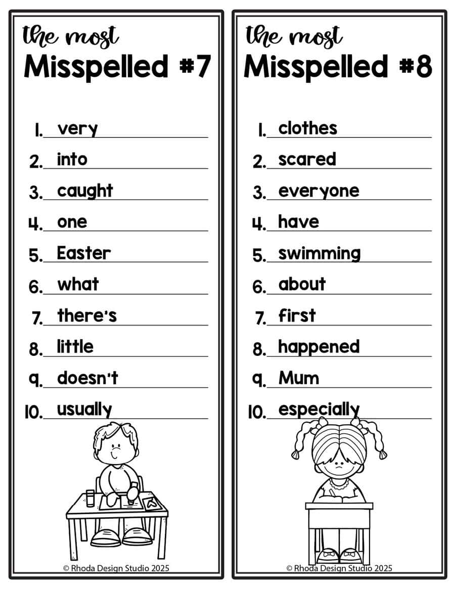 100 Most Misspelled Words in English