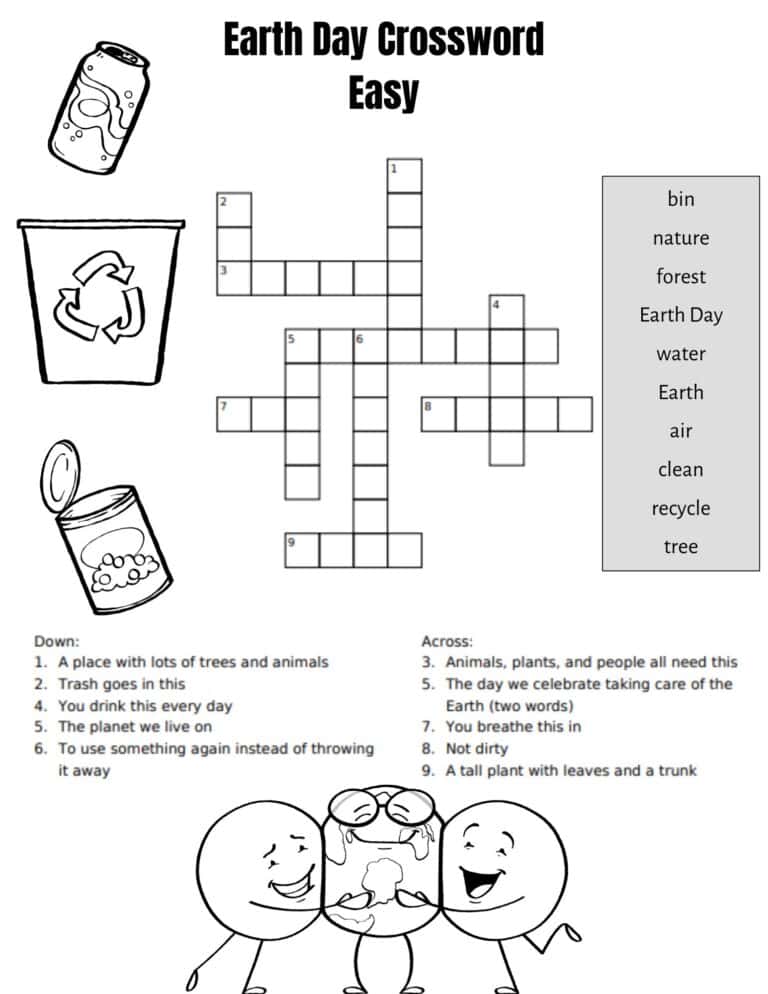 Free Earth Day Crossword Puzzles