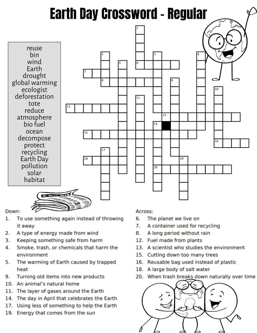 Free Earth Day Crossword Puzzles
